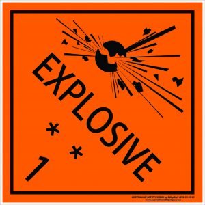 Class 1 - Explosive 1 - Discount Safety Signs New Zealand