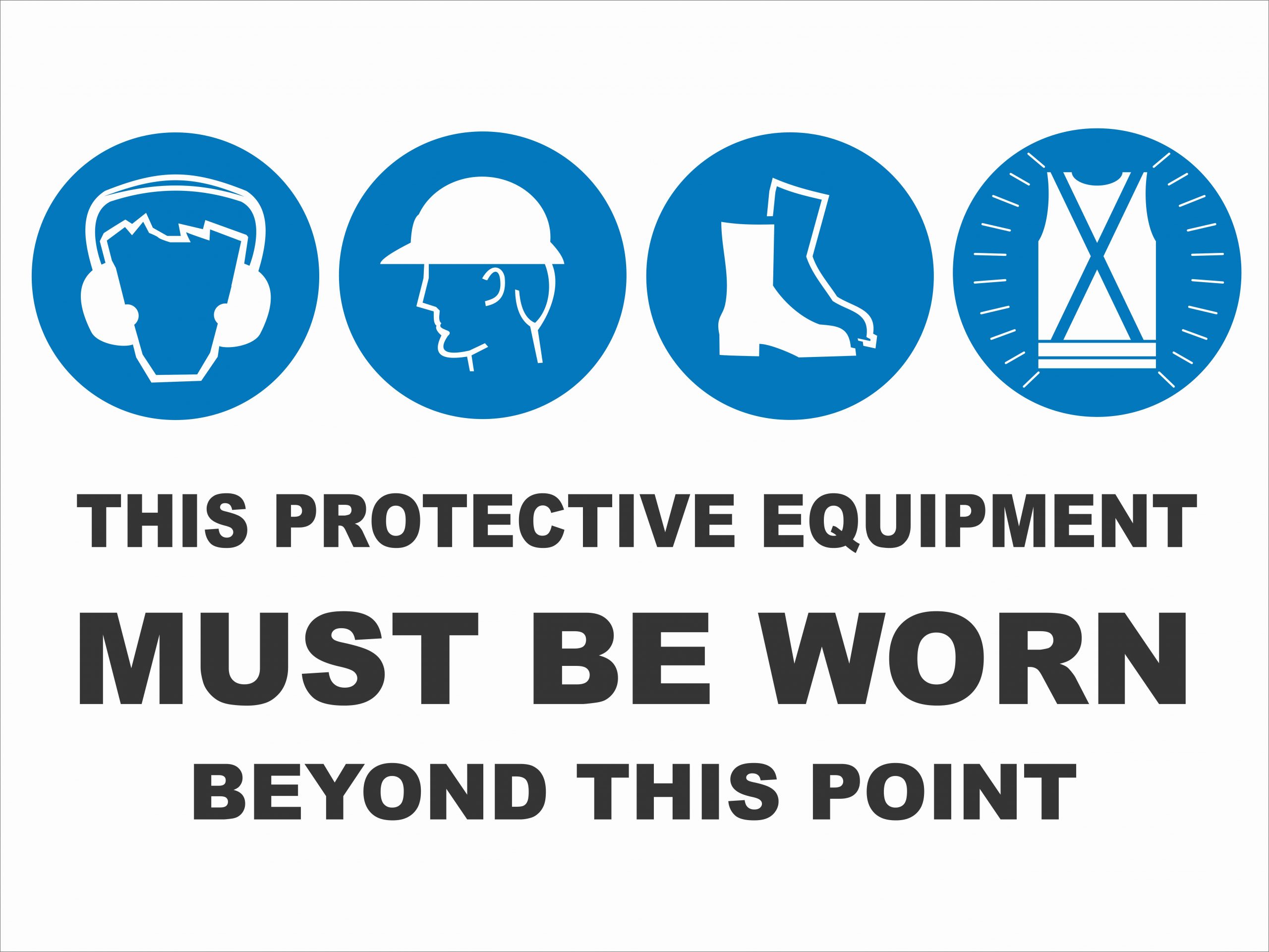 Multi-Condition PPE Signs - Buy Now Online - Discount Safety Signs