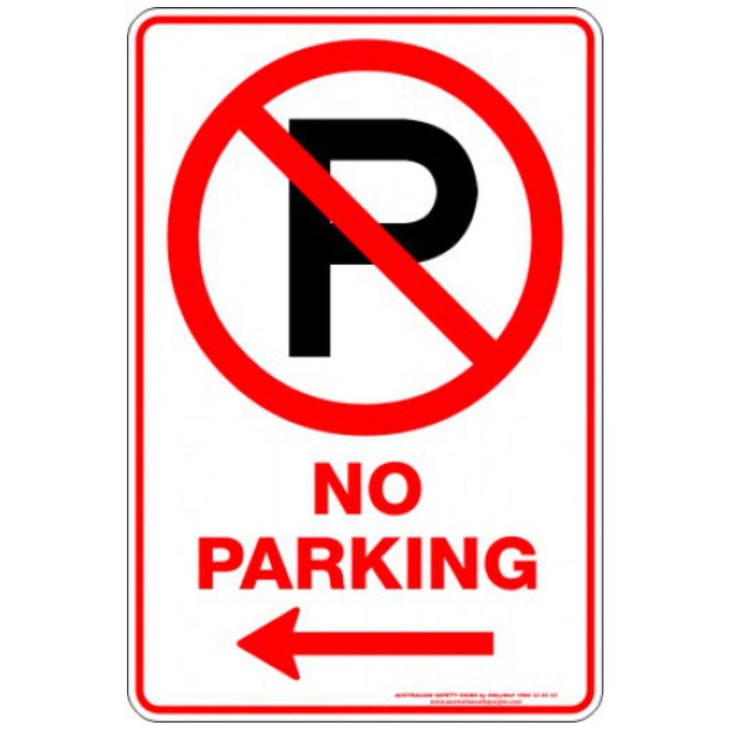 No Parking P Arrow Left - Discount Safety Signs New Zealand