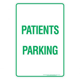 Patients Parking - Discount Safety Signs New Zealand