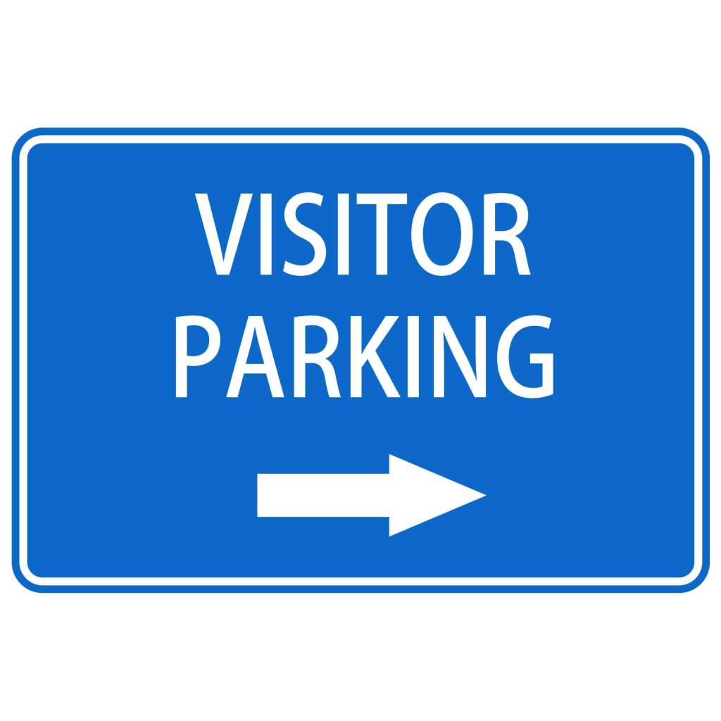 Visitor Parking Right Arrow - Discount Safety Signs New Zealand