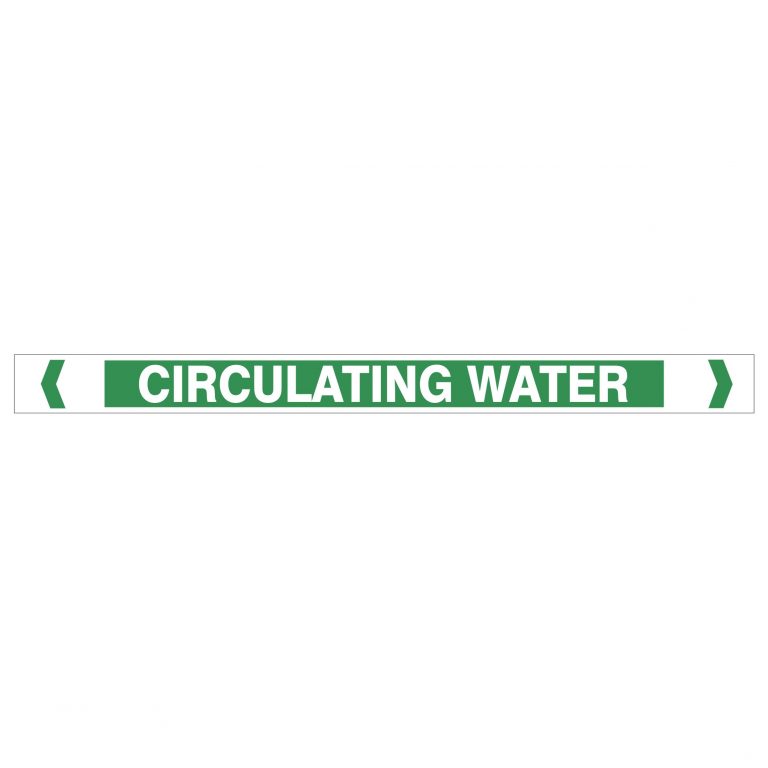 Circulating Water Pipe Markers - Discount Safety Signs New Zealand