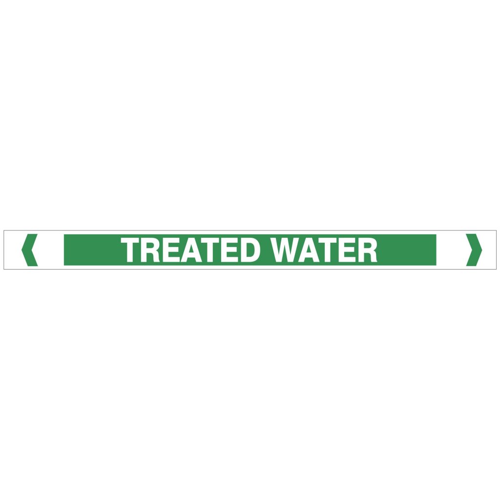 Treated Water Pipe Markers - Discount Safety Signs New Zealand
