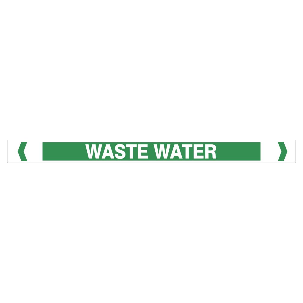 Waste Water Pipe Markers - Discount Safety Signs New Zealand