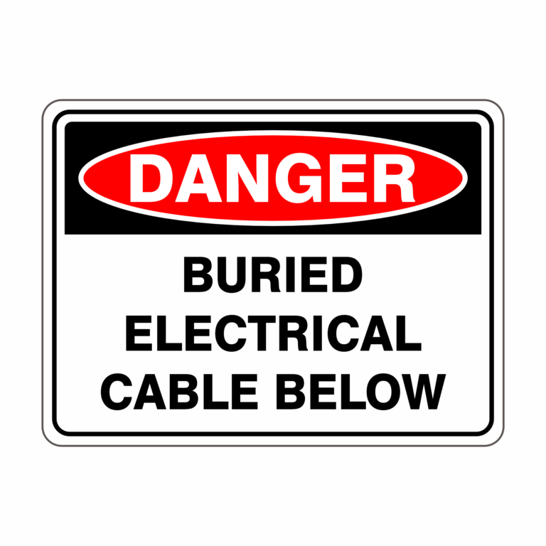 Buried Electric Cable Below - Discount Safety Signs New Zealand