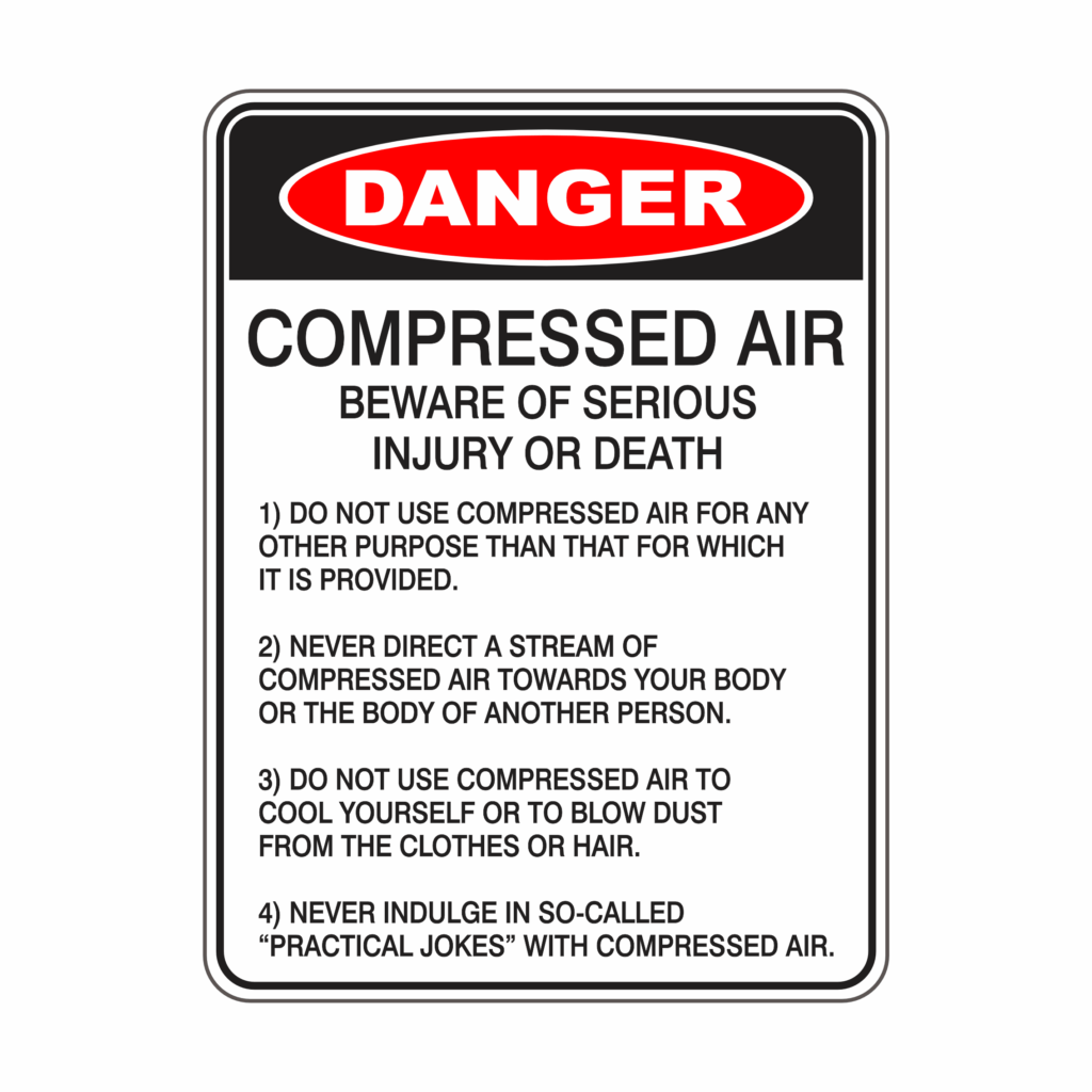 Compressed Air - Discount Safety Signs New Zealand