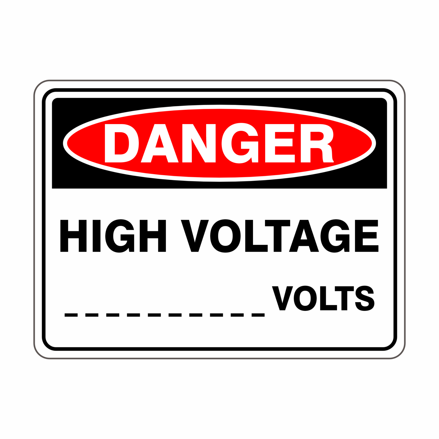 High Voltage + Custom Voltage - Discount Safety Signs New Zealand