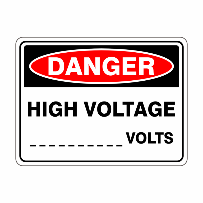 High Voltage + Custom Voltage - Discount Safety Signs New Zealand
