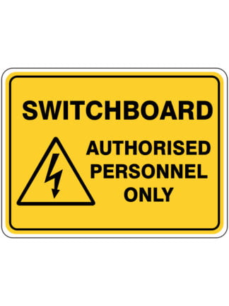 Switchboard Authorised Personnel Only - Discount Safety Signs New Zealand