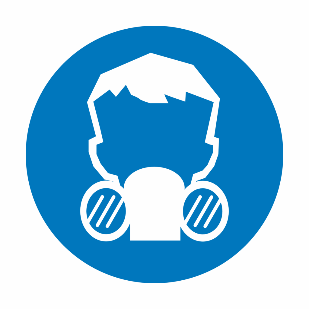 Half Face Mask Picto - Discount Safety Signs New Zealand