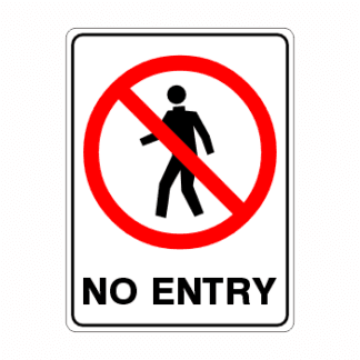 No Entry - Prohibition Sign - Discount Safety Signs New Zealand