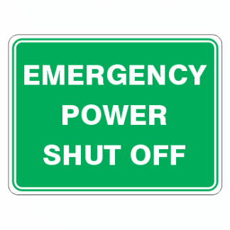 Emergency Power Shut Off Sign - Discount Safety Signs New Zealand