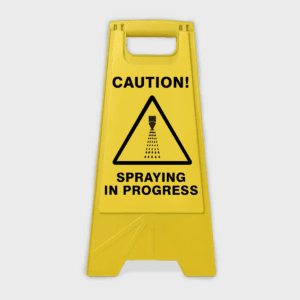 Caution Spraying In Progress - Discount Safety Signs New Zealand